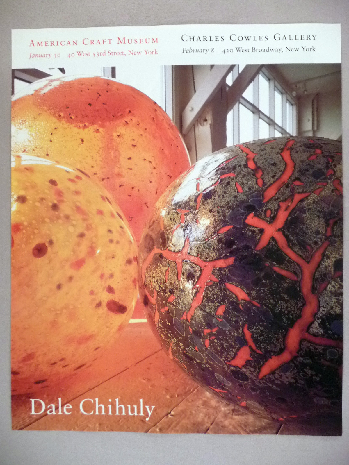 Dale Chihuly - Charles Cowles Art Gallery Exhibit PRINT AD - 1992 | eBay