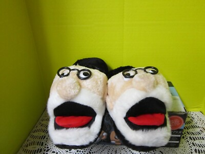 FREUDIAN Slippers UNISEX Fleece ADULT Slip-On Style #0111 Size Medium ...