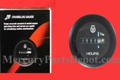 Mercury Marine Analog Gauge Set - Black - Hours Gauge 895295A01 | eBay