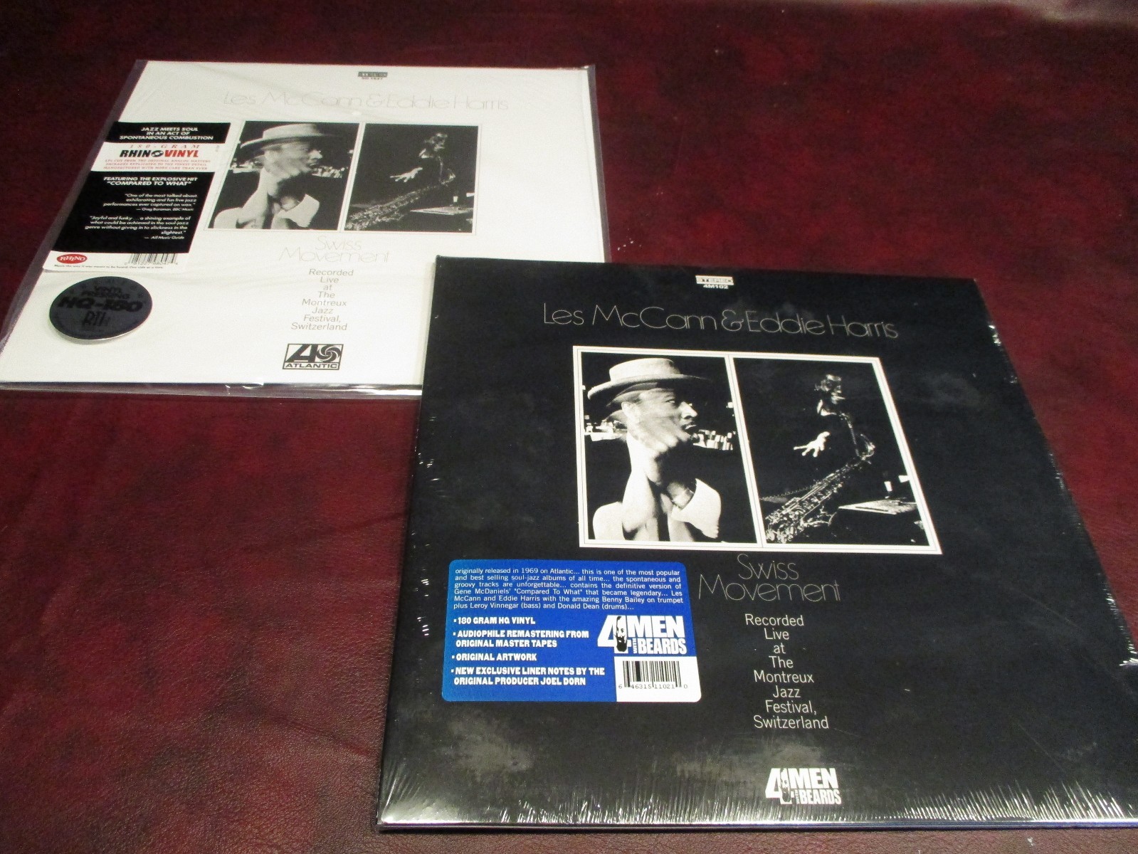 EDDIE HARRIS & LES MCCANN SWISS MOVEMENT RARE 180 GRAM 4 MEN LP PLAY 1 ...