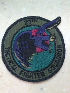 US Air Force 27th Tactical Fighter Squadron Patch | eBay