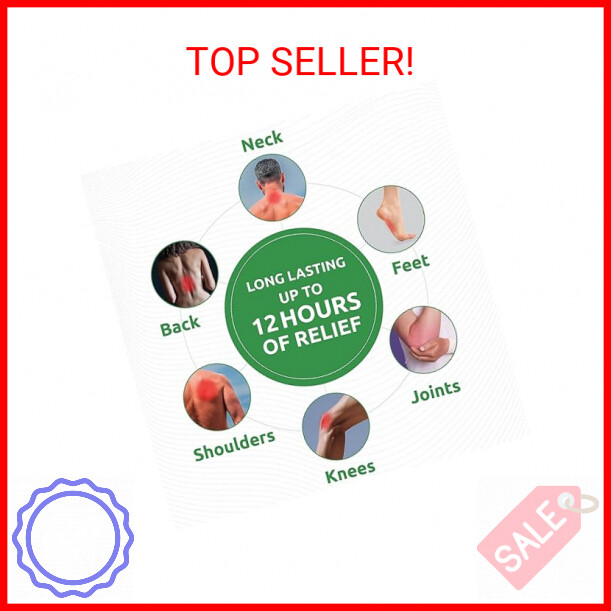 SaluVera Pain Relief Patches, Warming Herbal Plaster Pain Patches, Knee ...