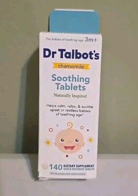 Dr. Talbot's Soothing Tablets For Babies Teething Age 3m+ Chamomile | eBay