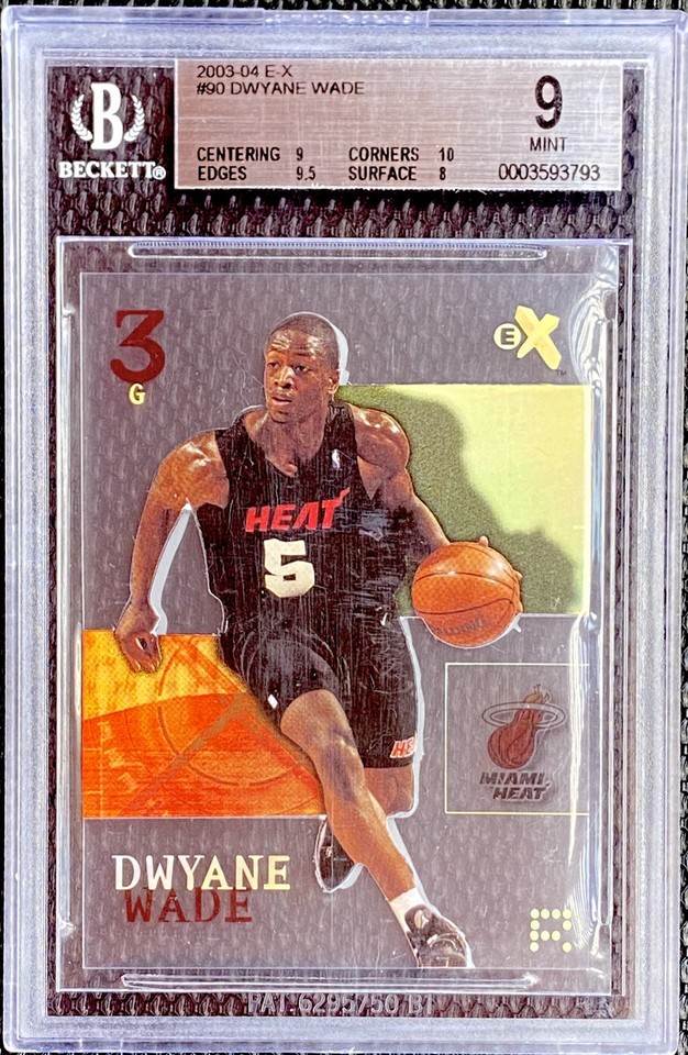 Dwyane Wade 2003-04 Fleer EX Rookie RC #90 Miami Heat Mint BGS 9 | eBay