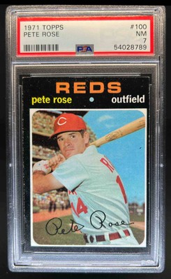 1971 Topps Pete Rose #100 Reds PSA 7 | eBay