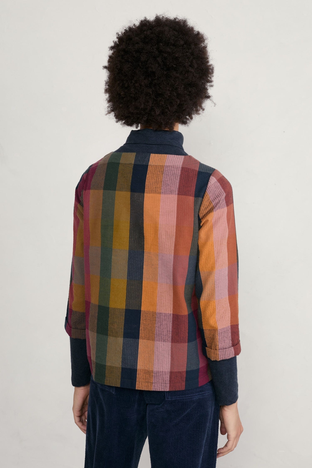 Seasalt Women's Top - multi Riding High Checked Top - Regular - Horizon ...