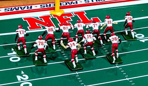Tudor Electric Football "Haiti" CHIEFS "Dawson, Taylor, Bell" WJ/BS VTG ...