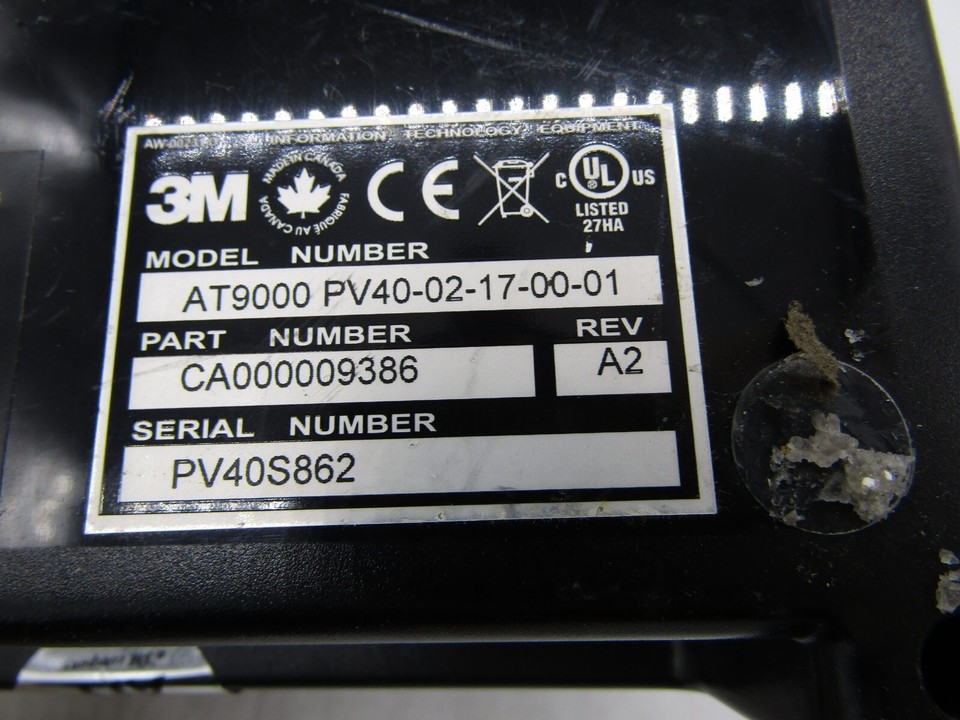 3M PV40-02-17-00-01 AT9000 Passport Document Scanne | eBay