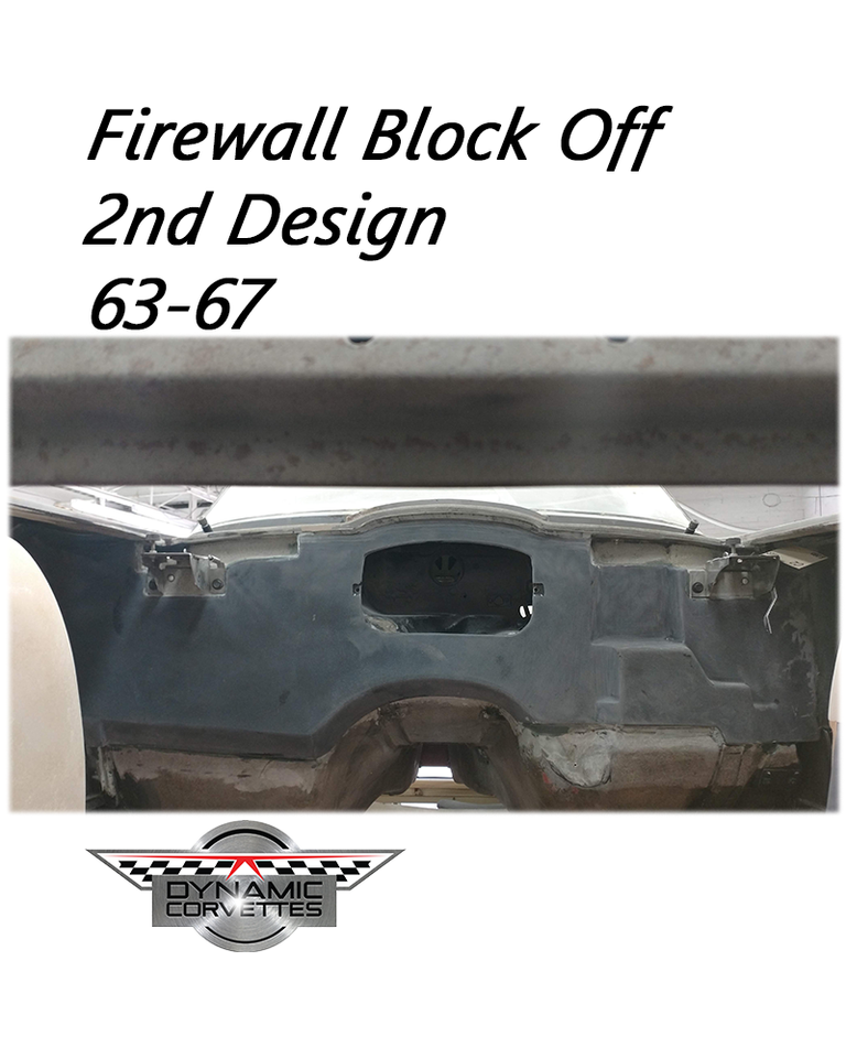 C2 Corvette - Custom Firewall Block Off Panel - Wiper Motor Access At ...