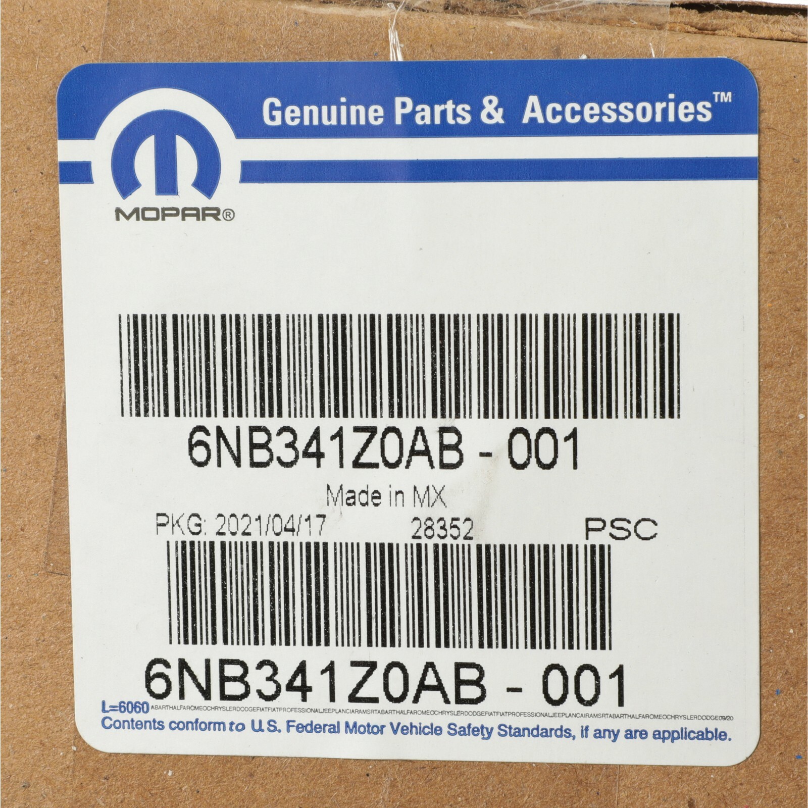 Genuine Mopar Filler Panel Left 6NB341Z0AB for sale online | eBay