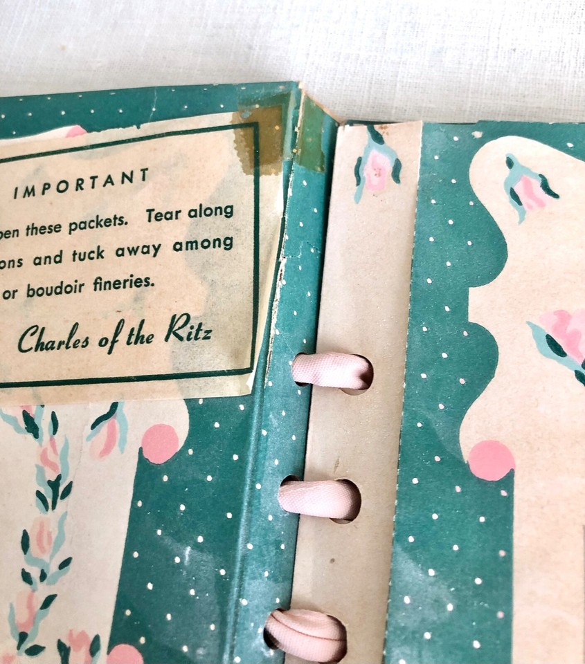 Vintage Charles of the Ritz Sachet Moss Rose Love Mottoes Complete | eBay