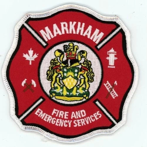 Markham ON Fire & Emergency Services patch ship from Australia | eBay