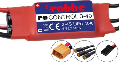 Robbe Modellsport RO-CONTROL 3-40 3-4S -40(55)A 3A/5V S-BEC Regler ...