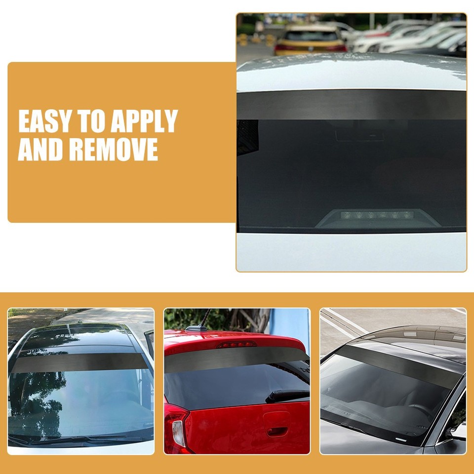 2 Pcs Car Shield Windshield Stickers Sun Strip Banner Decal Window ...