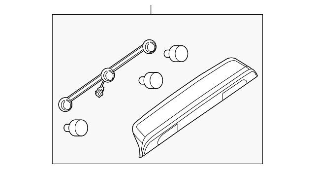 Nissan 2005-2020 Frontier Center High Mounted Brake Light Lamp 26590 ...
