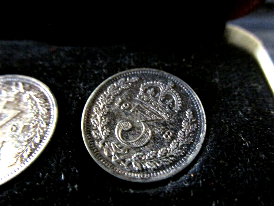 1948 Maundy Money set - George VI British Silver Coins - in maundy red ...
