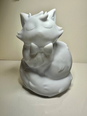 LUMI Fancy Cat Detail Sculpted LED Night Light Kawaii Home Decor Cute ...