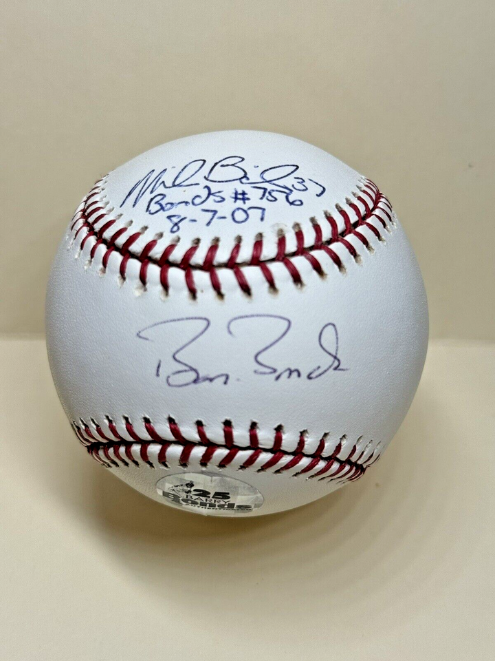 Barry Bonds & Mike Bacsik MINT MLB ball - Giants - HR King | eBay