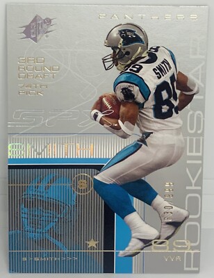 2001 SPx Steve Smith Sr Rookie RC /999 SP Short-Print Carolina Panthers ...