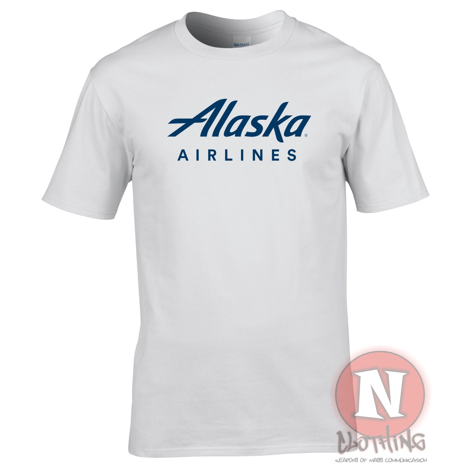 Alaska Airlines logo t-shirt classic Alaskan air travel airline airport ...