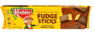Keebler Fudge Sticks Original Fudge Covered Creme Wafer Cookies 8.5 oz ...