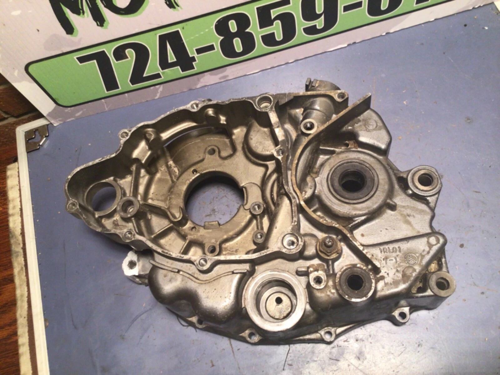 1996 Yamaha XT225 left LH Crankcase half Crank case repaired stator side