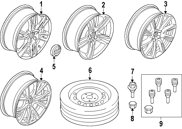 Genuine Volvo 31664348 | Protective Cap Part # 8 on Picture for sale ...