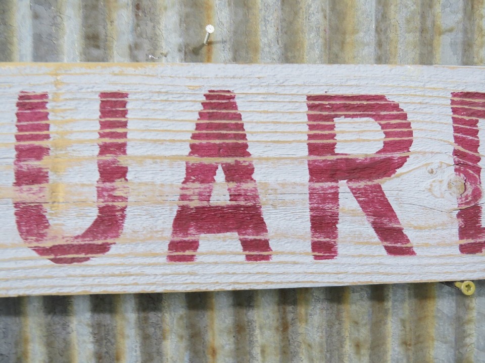 48 INCH WOOD HAND PAINTED + LIFEGUARD + SIGN NAUTICAL SEAFOOD (#S324C ...