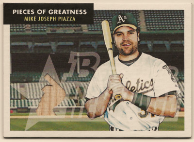 2007 Topps Bowman Heritage #PG-MP Mike Joseph Piazza BAT Relic A's | eBay