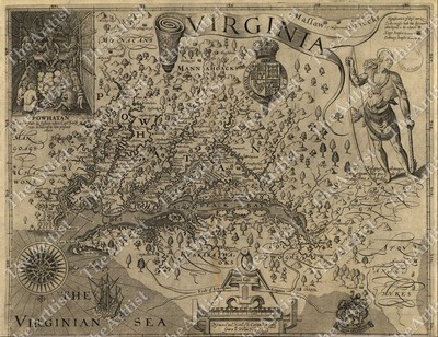 Reproductions - Map Of Virginia