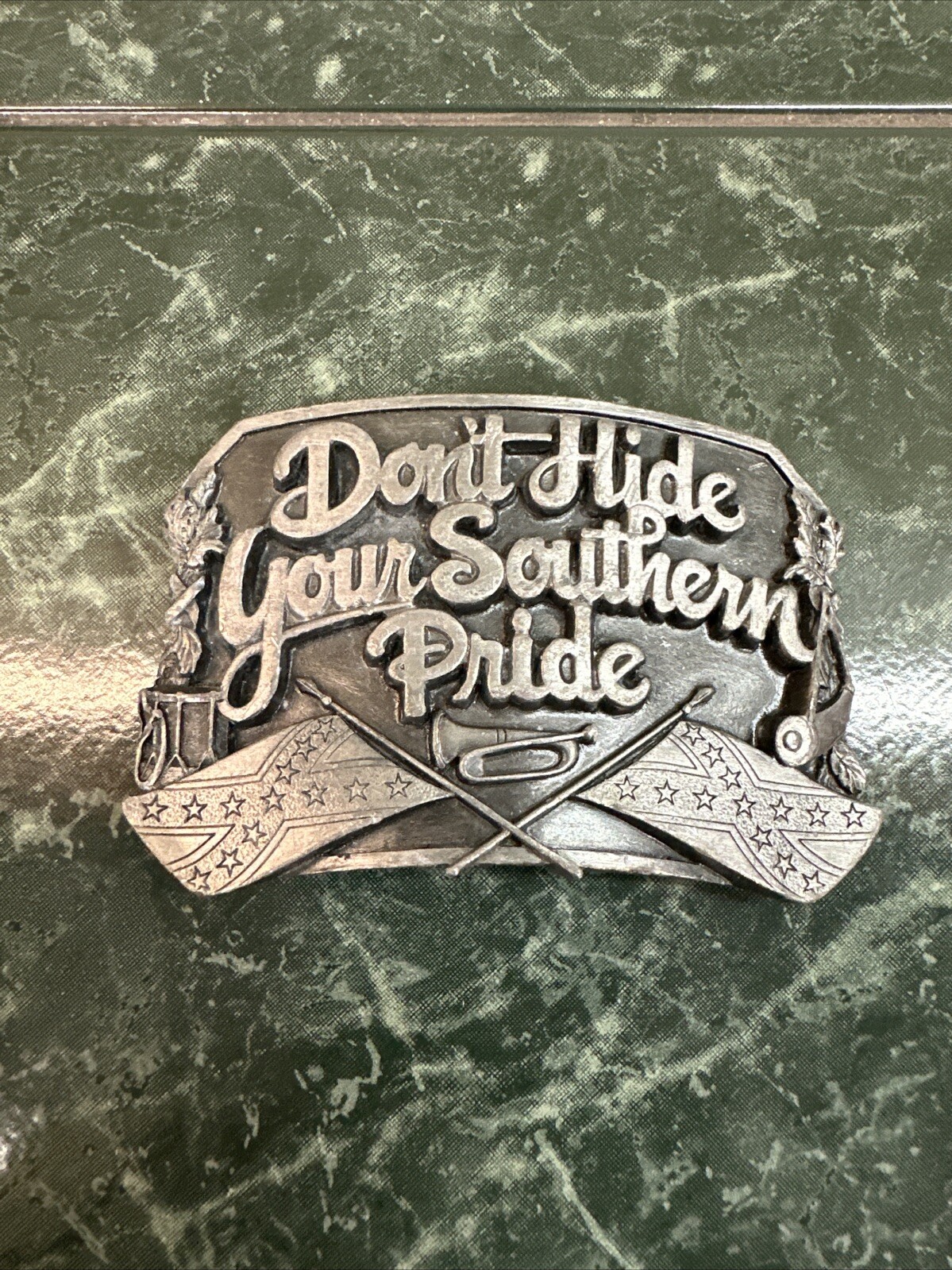 DON'T HIDE YOUR SOUTHERN PRIDE BELT BUCKLE! VINTAGE! … - Gem