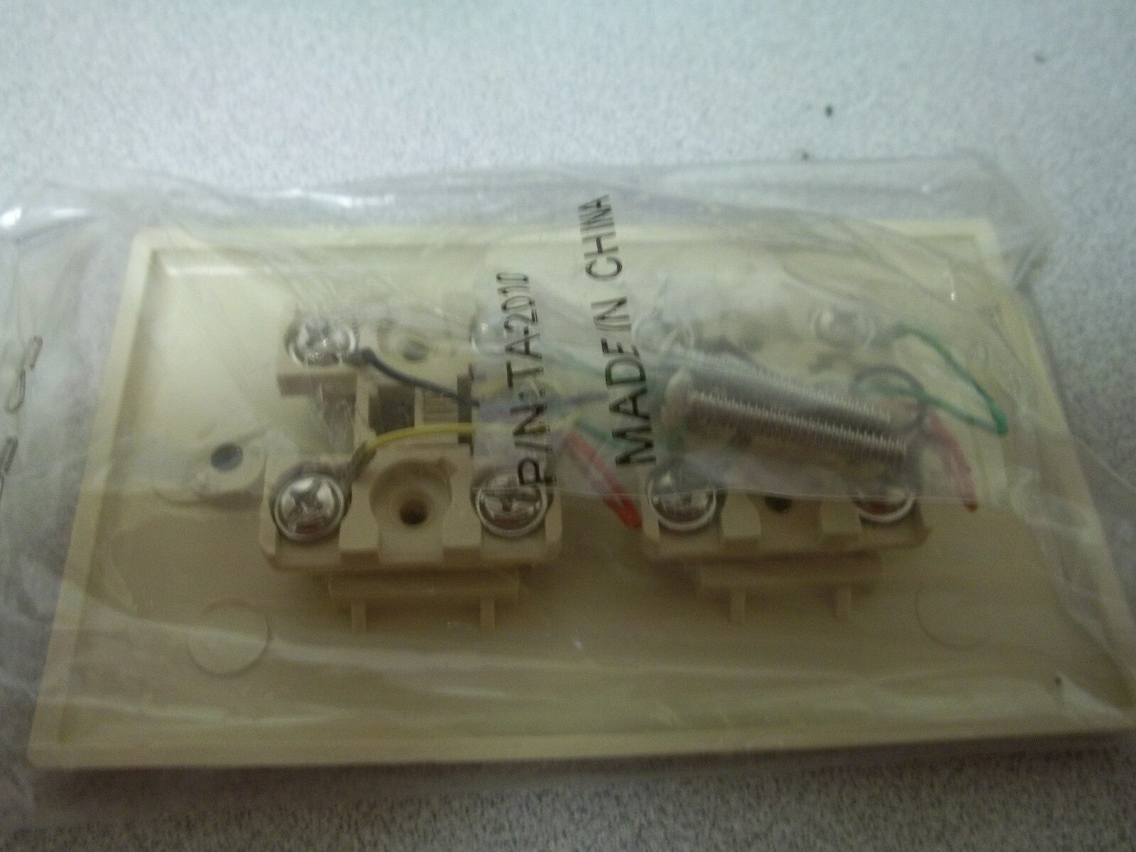 Modular Flush Mount Phone WALL PLATE DUPLEX JACK TELEPHONE Line Outlet ...