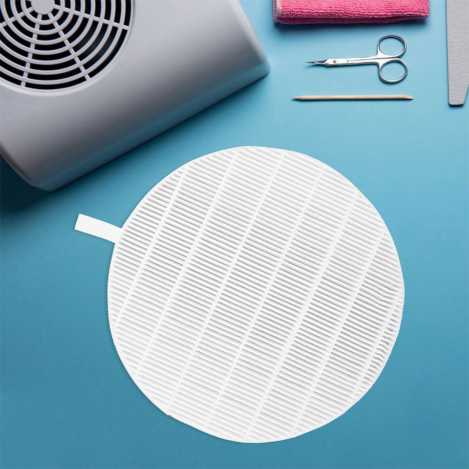 2pcs Reusable Filters for Nail Dust Collector Round Plastic Nail Drill ...