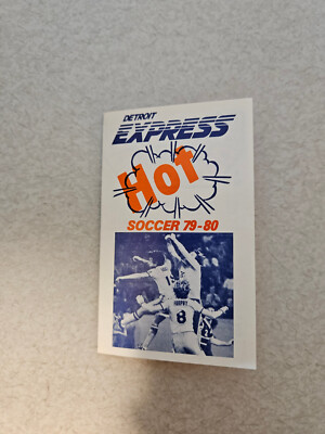 ES23 Detroit Express 1979/80 NASL Indoor Soccer Pocket Schedule ...