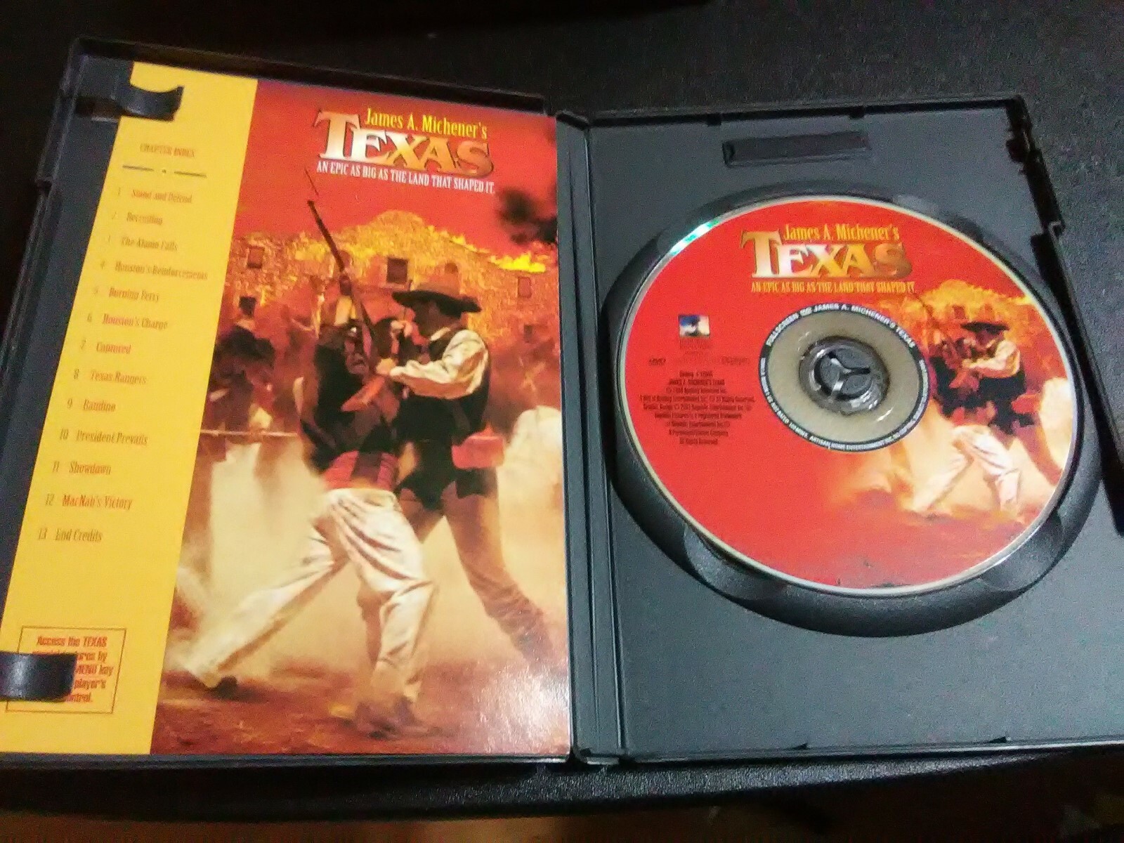 James Michener's TEXAS (DVD, NrPerfect) M C Alonso, Patrick Duffy, R ...