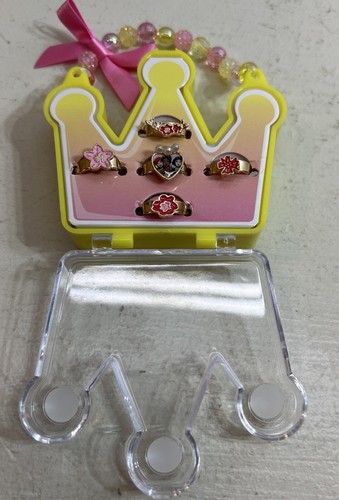 Disney Parks Princess Ring Set of 5 W/ Adjustable Bands Kids | eBay