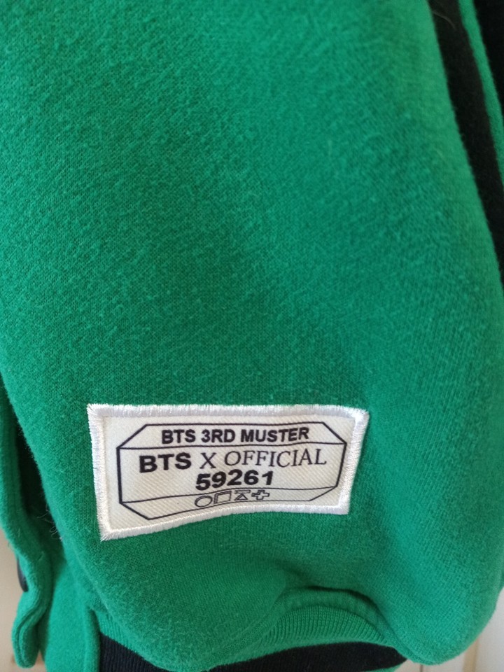 BTS Boy Band X Army Zip 3rd Muster Varsity Jacket 59261 Sz L KPOP | eBay