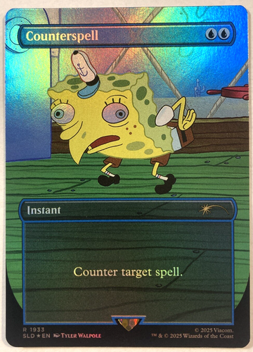 MTG Counterspell RAINBOW FOIL Secret Lair x SpongeBob 1933 NM | eBay