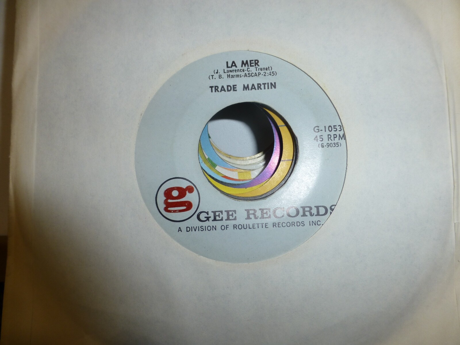 GEE RECORDS TRADE MARTIN LA MER & LOVING YOU GUITAR JAZZ NM 45 | eBay
