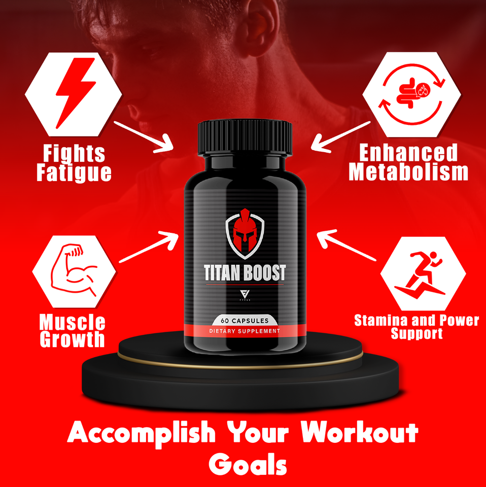 (5 Pack) Titan Boost Pills Titan Booster Dietary Supplement (300 ...
