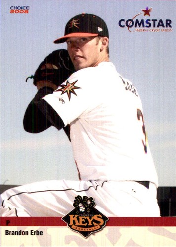 Brandon Erbe 2008 Choice Frederick Keys SGA #08 RC FREE SHIPPING ...