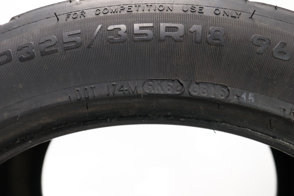 Set of 2 Used 325/35R18 Hoosier Radial Wet H2O - 96H - 6.5/32 No ...