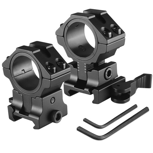 2Pcs 1''/30mm Rings Adjustable Center Height Scope Mount for 20mm ...