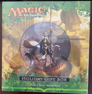 MTG Magic the Gathering THEROS THE GIFT BOX FACTORY SEALED 4 BOOSTERS ...