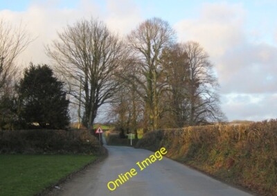 Photo 6x4 Junction near Buckland Abbey Crapstone The road past the ...