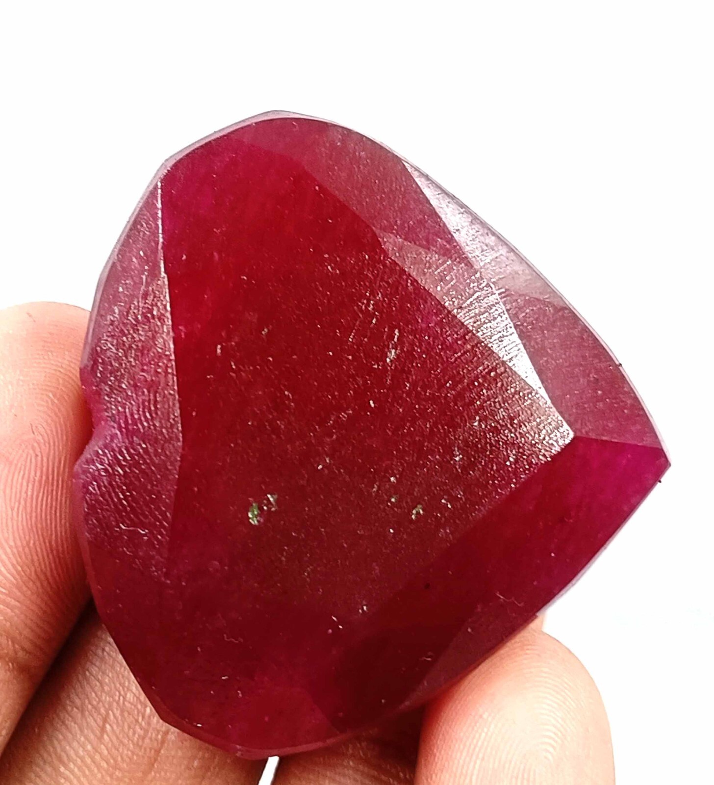 100% Natural Dark Red Ruby 160-180 Ct Heart Shape EGL Africa Loose ...