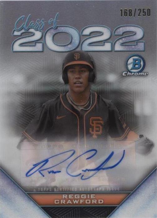 2022 Bowman Draft - Class of 2022 Autographs Reggie Crawford #C22A-RC ...
