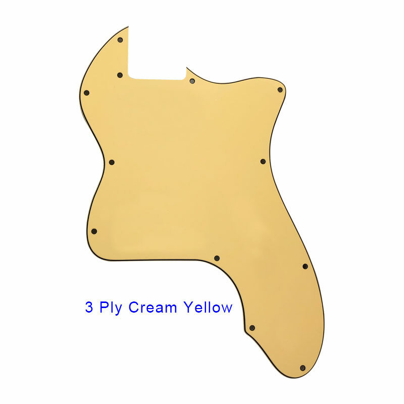For US Classic telecaster 72 thinline Tele Guitar Pickguard Blank Cream ...