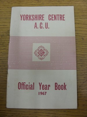 1967 Auto Cycle Union: Yorkshire Centre ACU - Official Year Book. Footy ...
