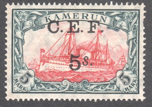 British Occupation #65 German KAMERUN 5 Mark MINT MHOG | eBay